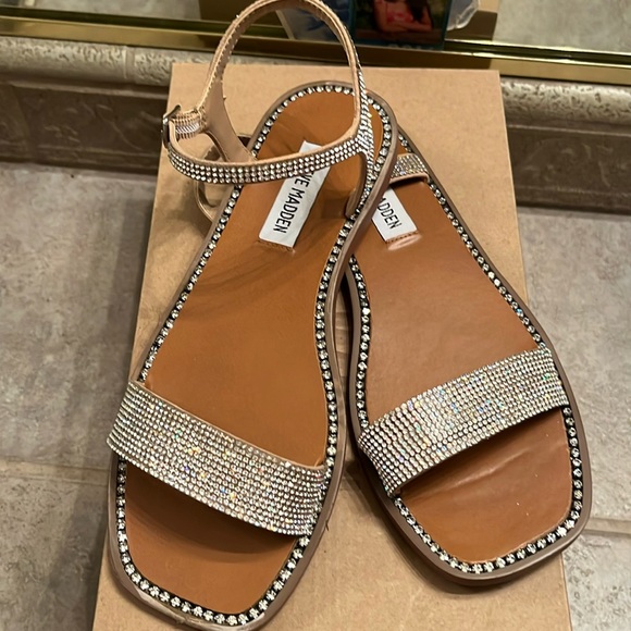 Steve Madden | Shoes | Steve Madden Rhinestone Sandals | Poshmark